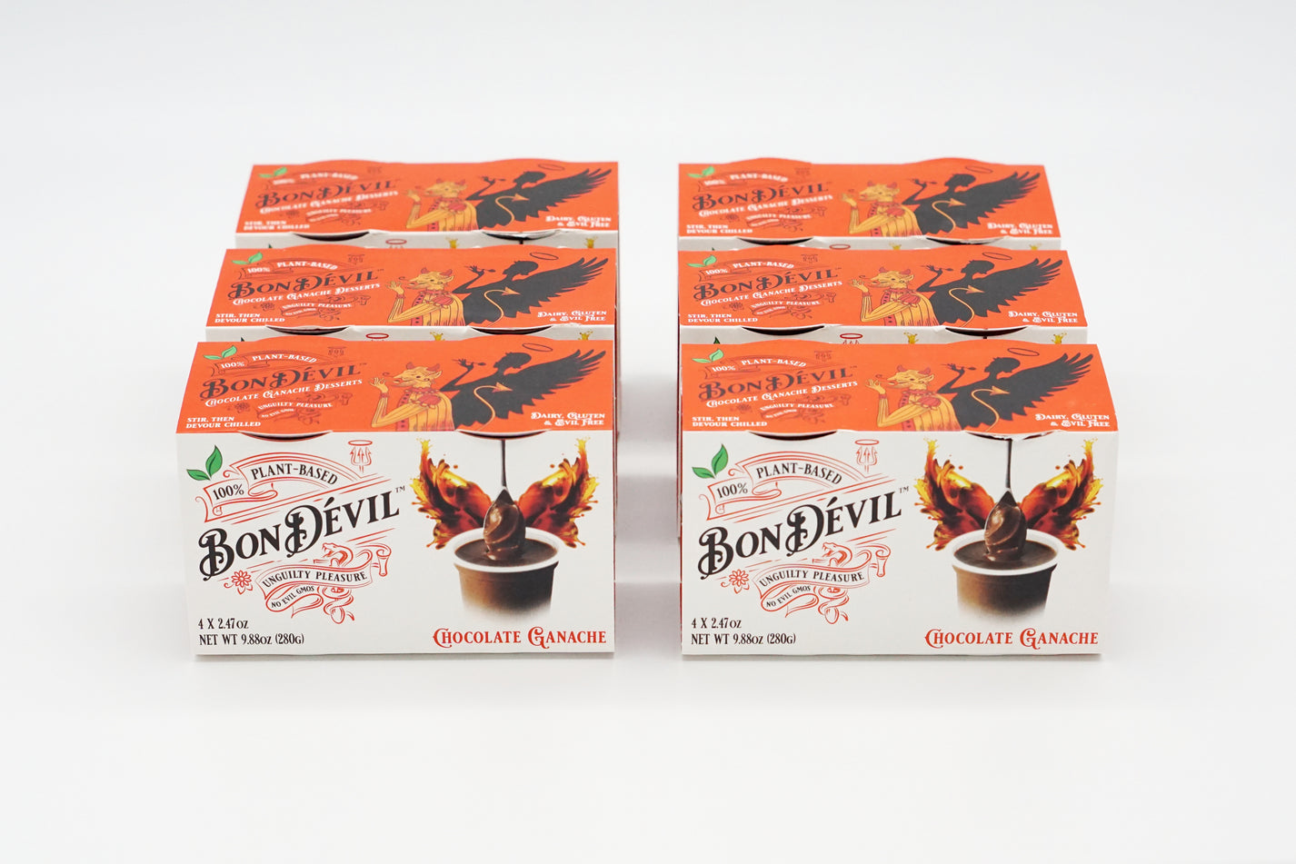 Bon Dévil Chocolate Ganache Dessert, 6, 4-Packs (24 Units/Cups) – Bon Devil